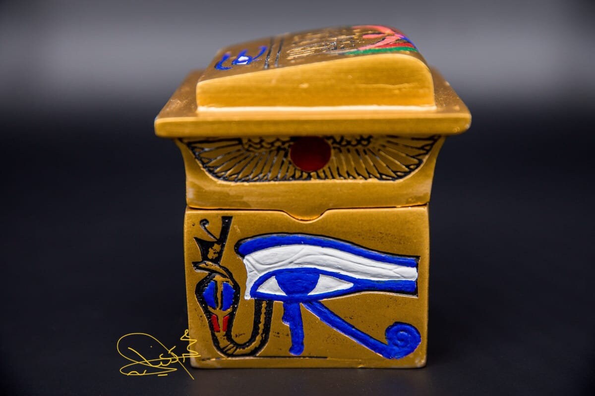 A Very Cool Canopic Jars Box a Combination of Gold and | Etsy