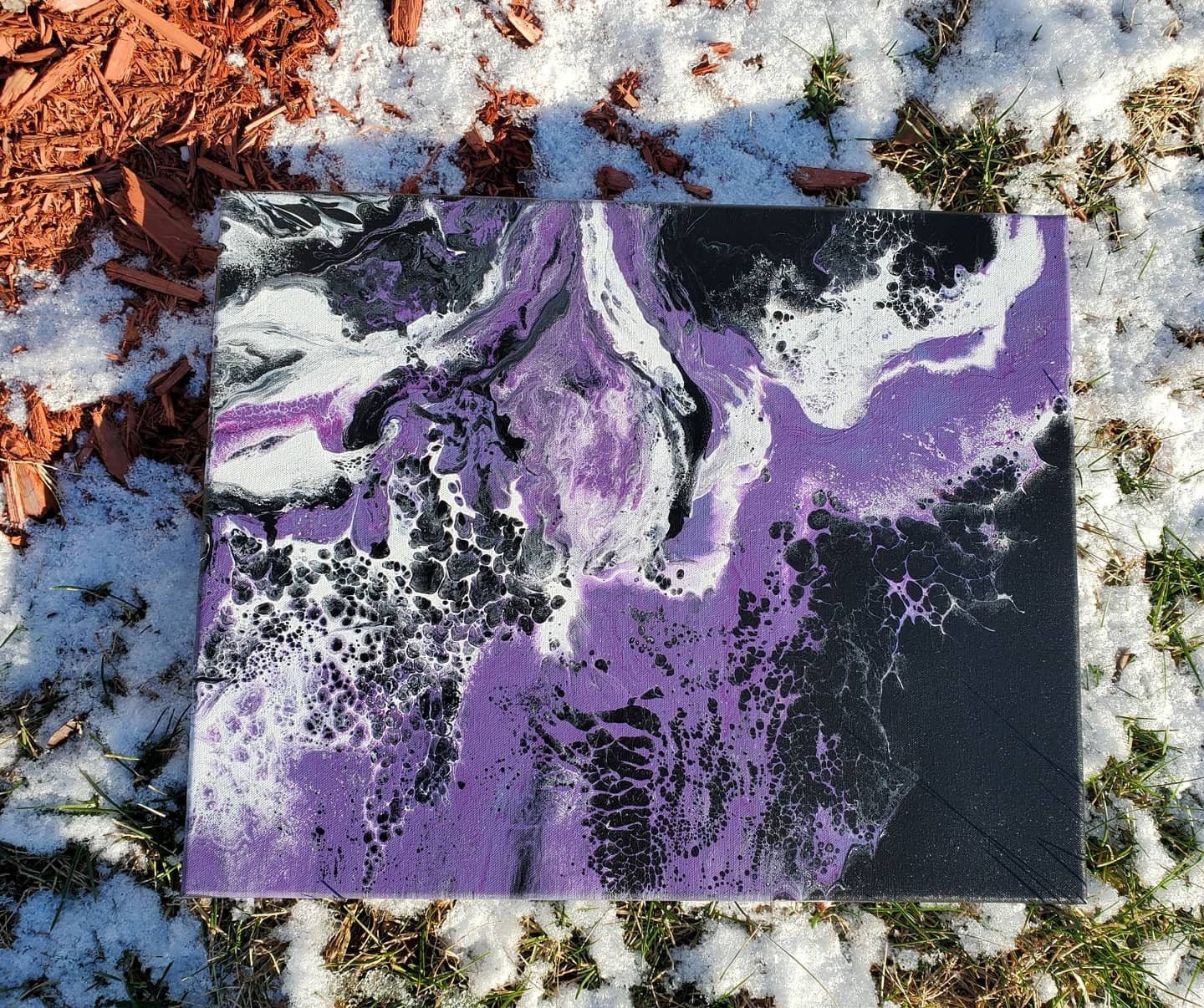 Acrylic Pour, Fluid Art, Acrylics on Canvas, Fluid Art Technique ...