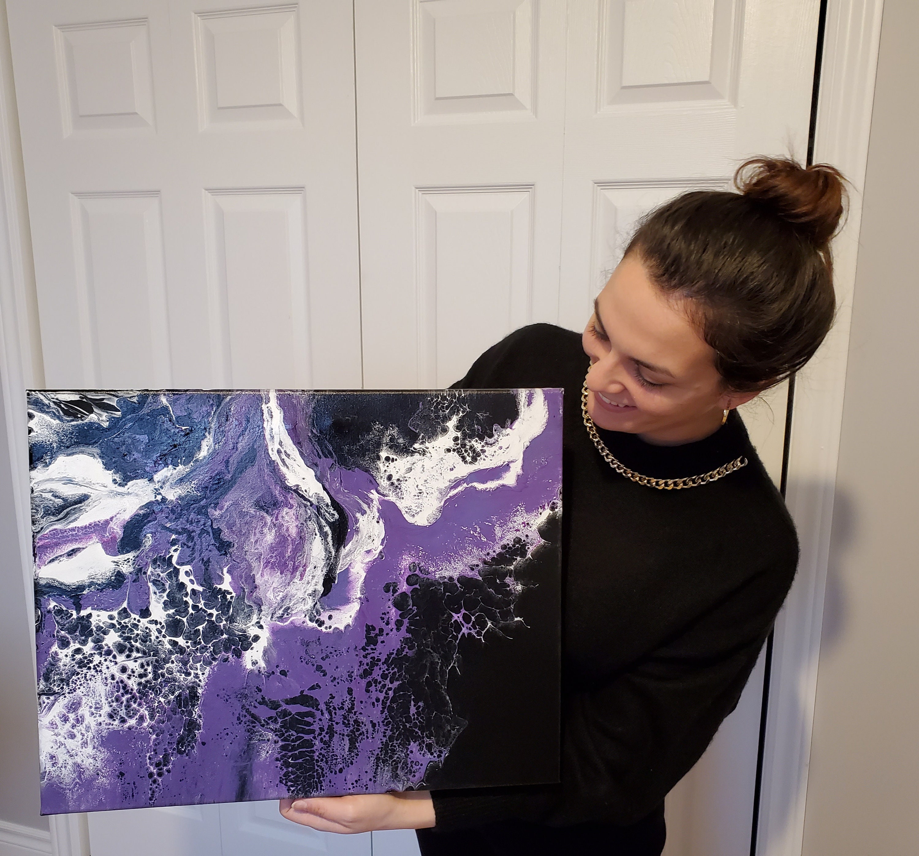 Acrylic Pour, Fluid Art, Acrylics on Canvas, Fluid Art Technique ...