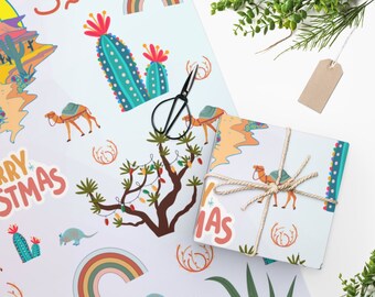 Desert Wrapping Paper - Etsy