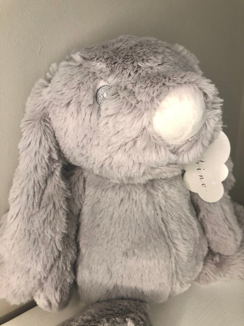 Bunny Rabbit Soft Toy Grey Bunny Plush Bunny Newborn Gift | Etsy