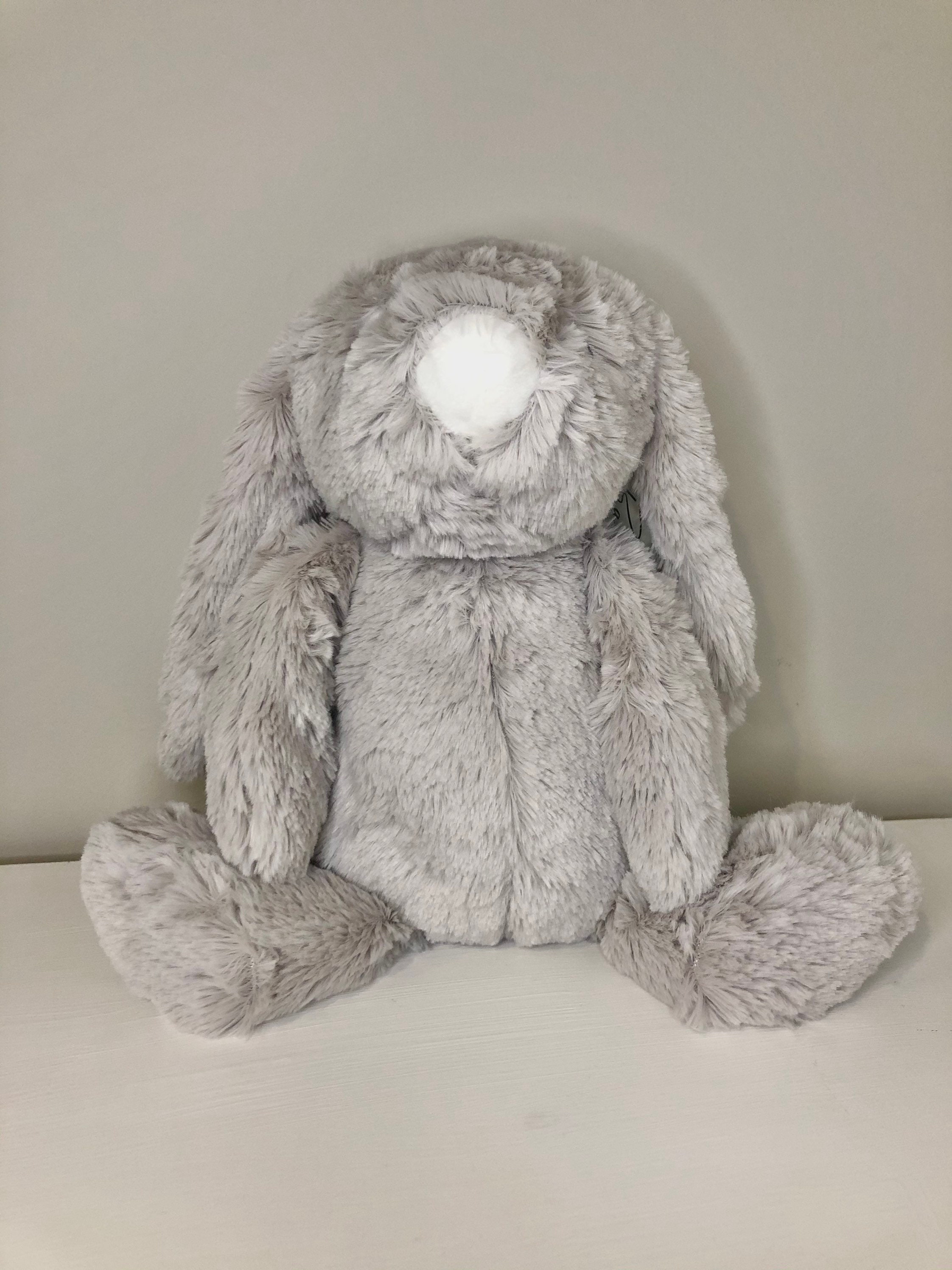 Bunny Rabbit Soft Toy - Grey Bunny Plush Bunny - Newborn Gift ...