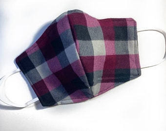 Burgundy Face Mask - Etsy