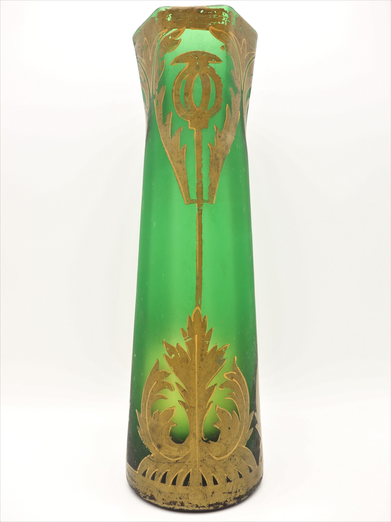Legras Green Vase sofia Art Nouveau Stylized - Etsy Canada