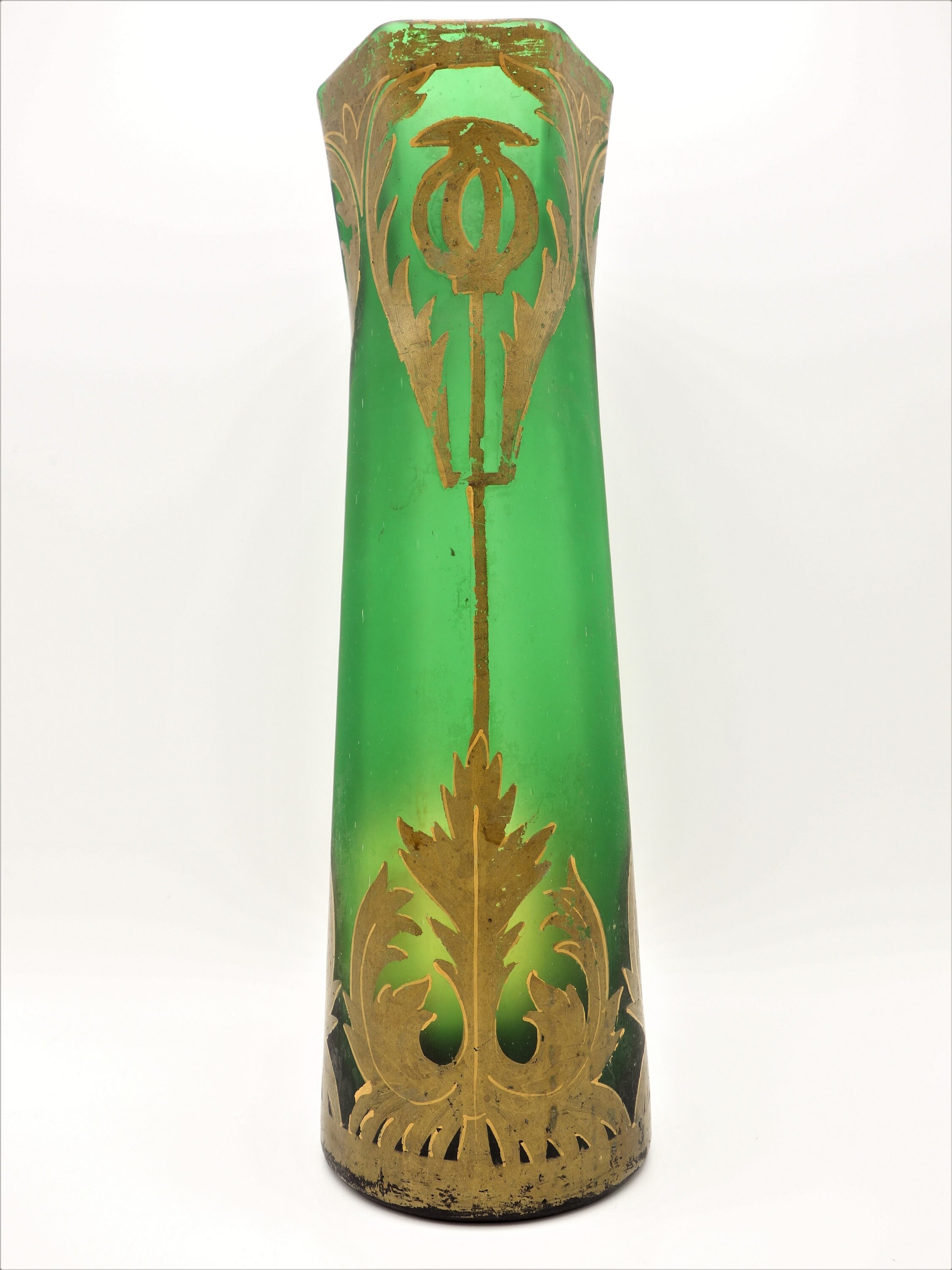 Legras Green Vase sofia Art Nouveau Stylized - Etsy Canada