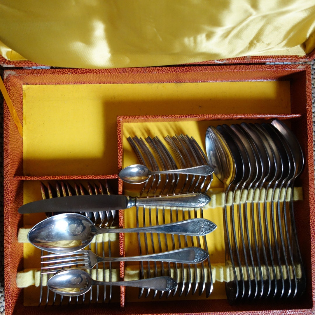 Cutlery Set 60 Pieces FRAGET Poland 12 Silver Plated - Etsy