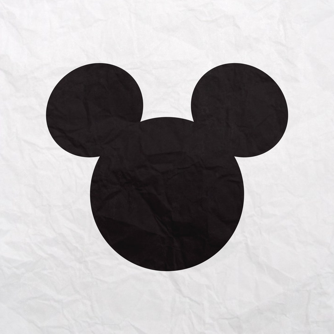 Mic Key Mouse Head Shape SVG, Mic Mouse Key Head Silhouette SVG, Mic ...