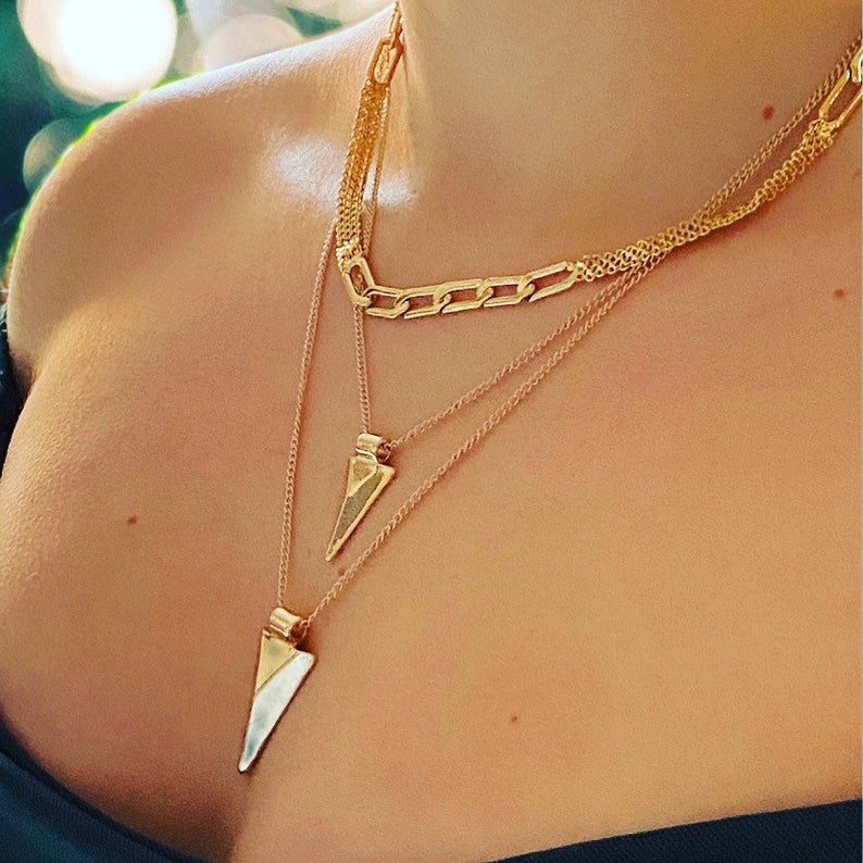 18ct Gold Plated Heavy Multi Link Chain Trending Necklet - Etsy