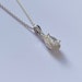 Diamond White Teardrop Pendant Silver Chain | Simulated Diamond | 60th ...
