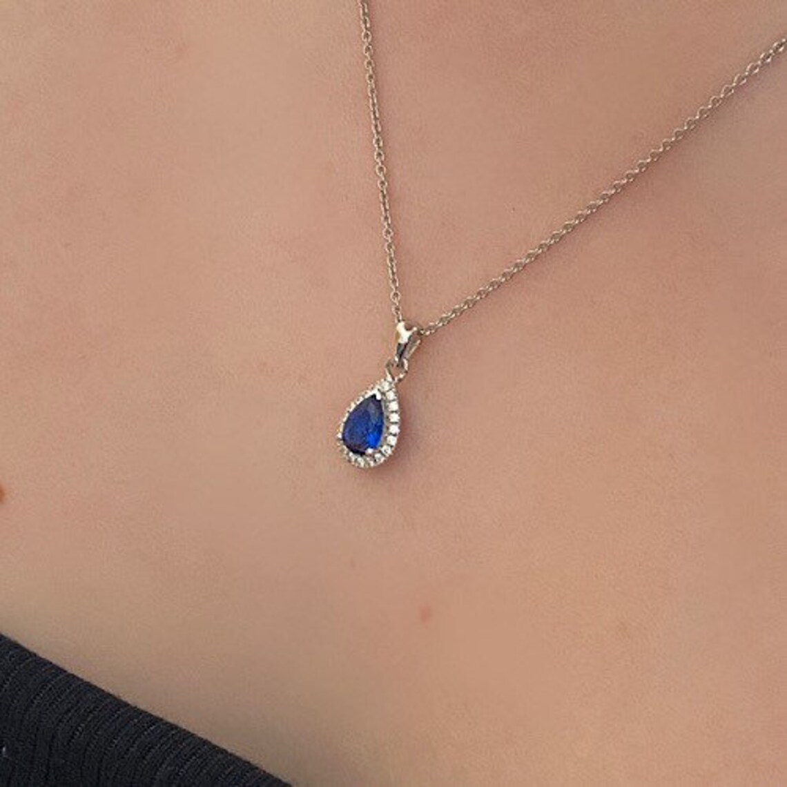 Emerald Green Lab Created Emerald Pendant and Chain, Lab Created ...