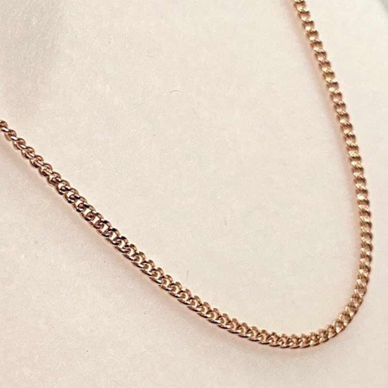 Pink Pendant Gold Chain - Etsy UK