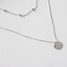 18ct Gold on Silver Coin Pendant Necklace, Double Row, Vermeil Layering ...