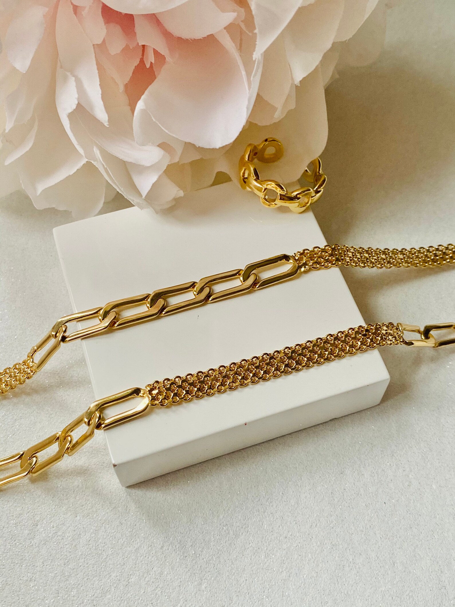 18ct Gold Plated Heavy Multi Link Chain Trending Necklet - Etsy