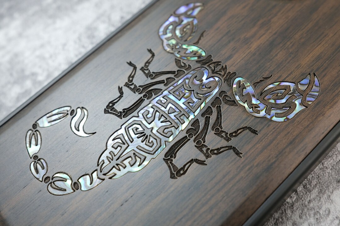 Desert Spirit: the Tribal Scorpion, Hand-inlaid Wood & Mother of Pearl ...