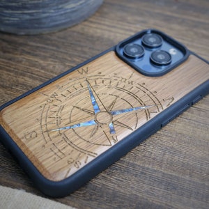 Voyage Uncharted: the Incomplete Compass, Hand-inlaid Wood & Mother of ...