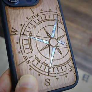 Voyage Uncharted: the Incomplete Compass, Hand-inlaid Wood & Mother of ...