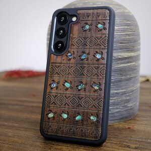 Ancient Echoes: the Aztec Sea Turtle, Hand-inlaid Wood & Mother of ...