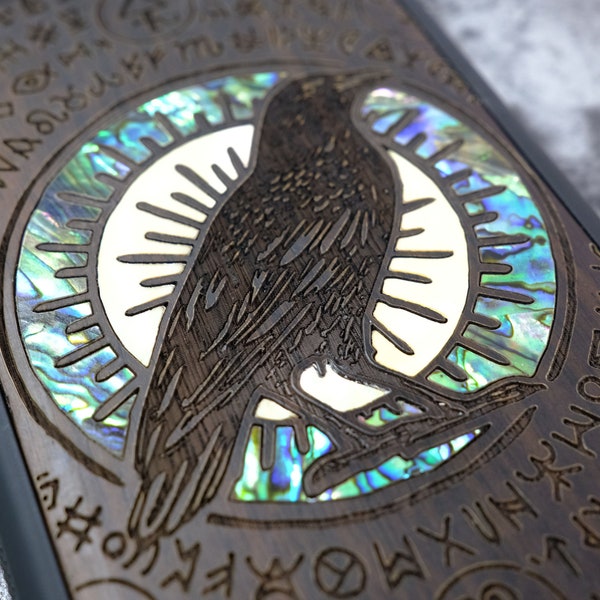 Wood Crow Phone Case - Etsy