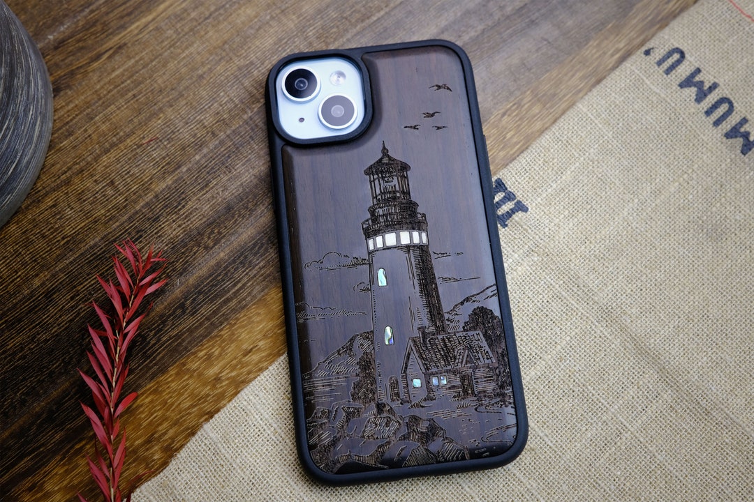 Maritime Sentinel: the Lighthouse, Hand-inlaid Wood & Mother of Pearl ...
