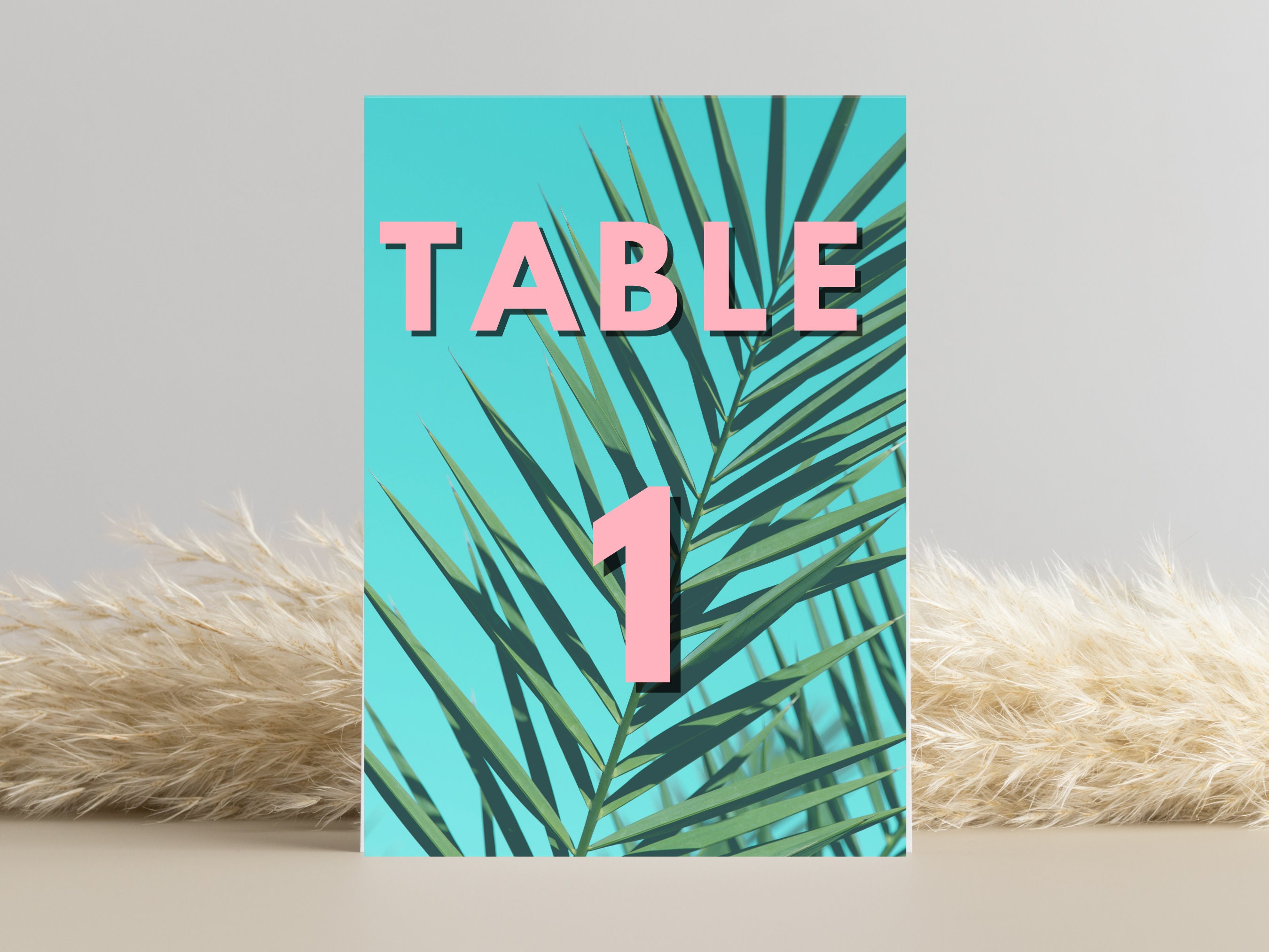 Tropical Table Numbers, Tropical Wedding, Destination Wedding, Wedding ...