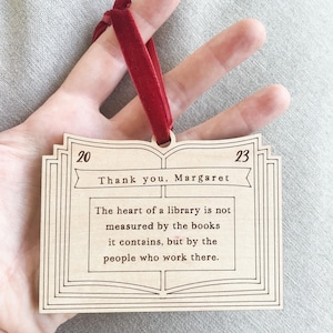 A Year in Books Ornament | Book Club | End of Year | Christmas Gift ...