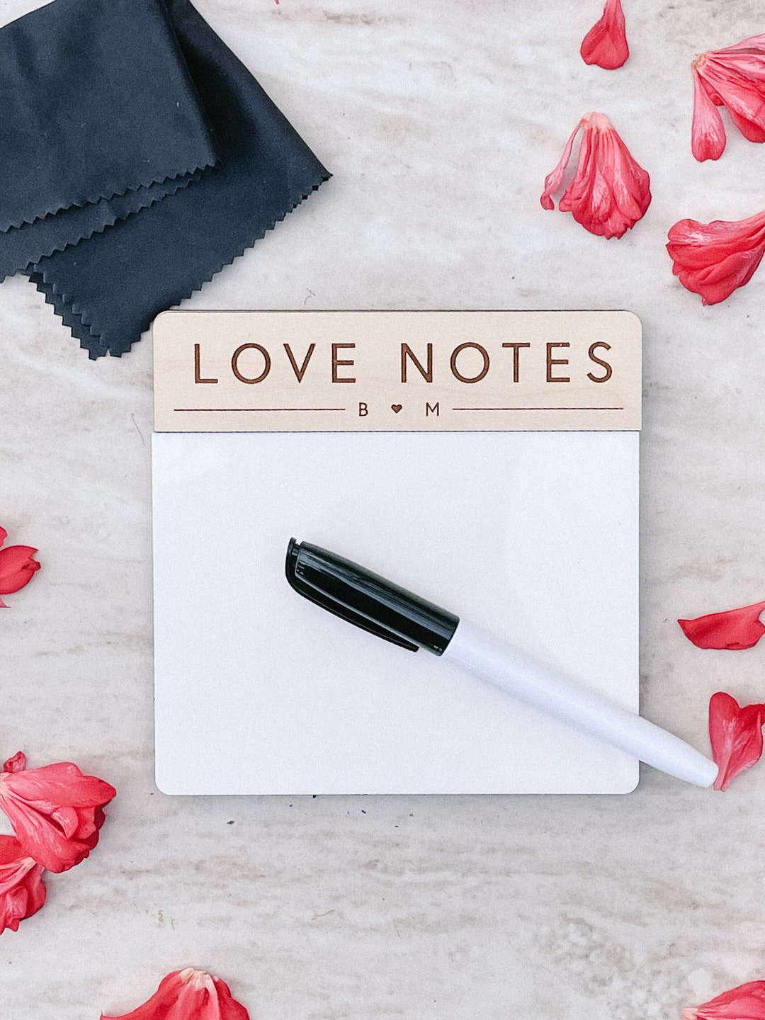 Love Notes Dry Erase Magnetic Message Board Valentine's Day Gift - Etsy