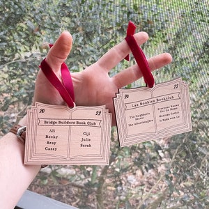 A Year in Books Ornament | Book Club | End of Year | Christmas Gift ...