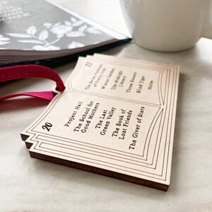 A Year in Books Ornament | Book Club | End of Year | Christmas Gift ...