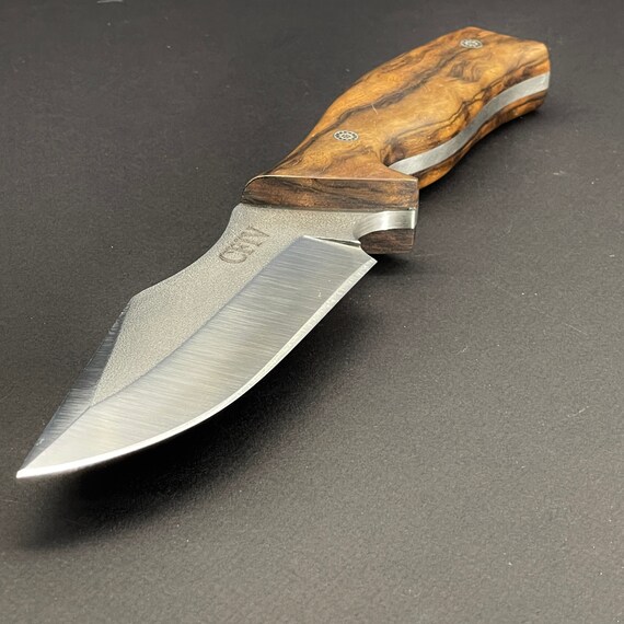 Hunting Knife With N690 Bohler Steel Walnut Handle and 1/8 - Etsy
