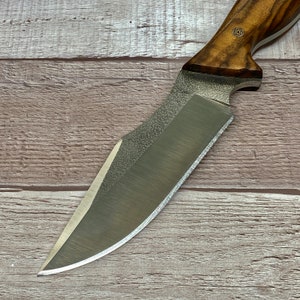 Tactical Knife With N690 Bohler Steel Walnut Handle and 1/8 Inch ...