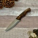 Full Tang Scandi Bohler N690 Steel Bushcraft Knife With Walnut Wood ...
