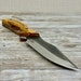 Tactical Knife With N690 Bohler Steel Olive Handle and 1/8 Inch Leather ...