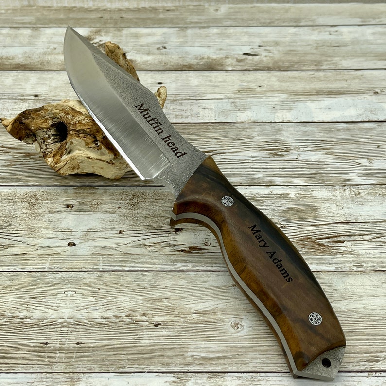 Hunting Knife With N690 Bohler Steel Walnut Handle and 1/8 - Etsy