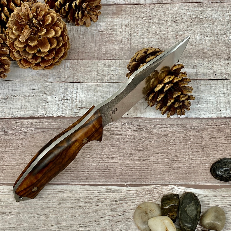 Tactical Knife With N690 Bohler Steel Walnut Handle and 1/8 - Etsy