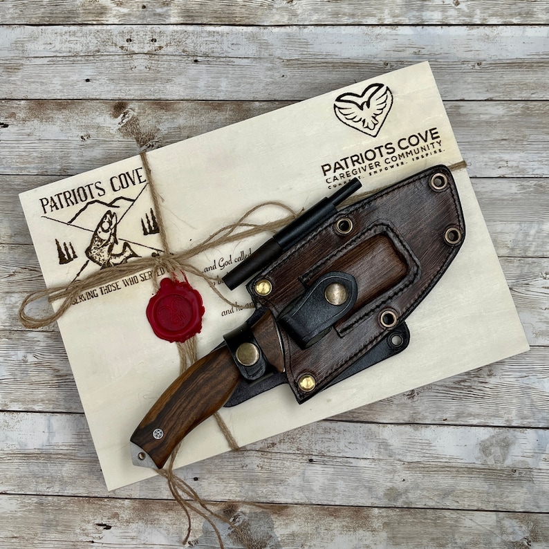 Tactical Knife With N690 Bohler Steel Walnut Handle and 1/8 - Etsy