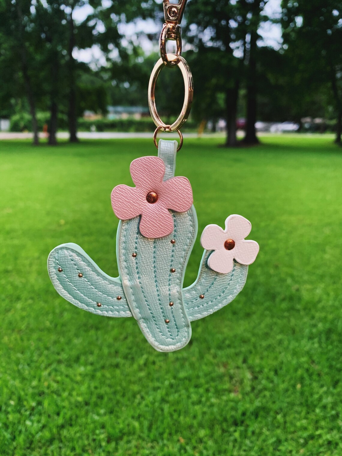 Blooming Cactus Keychain Purse Accessories Bags Gifts - Etsy