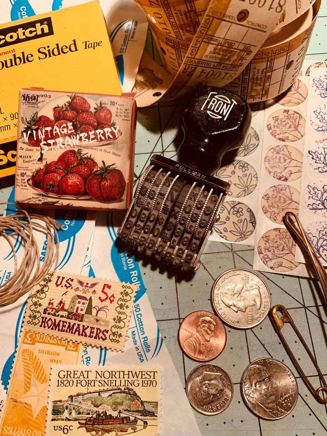 Vintage Pullman Number Stamps 8 Bands Rotate Numbers Stamp Small ...