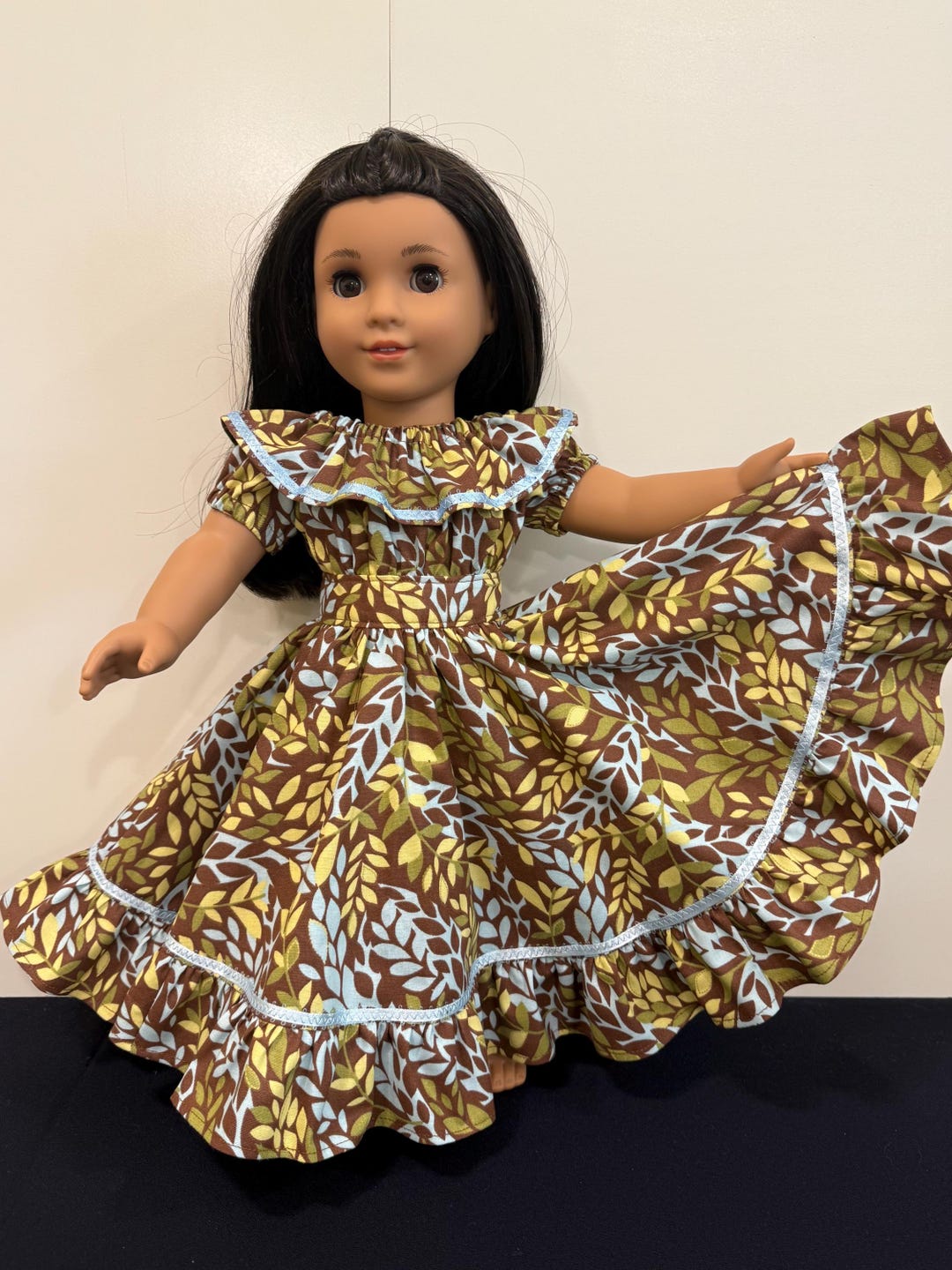 Brown Leaf Spanish Style Fiesta Dress Fits 18” Girl Dolls - Etsy