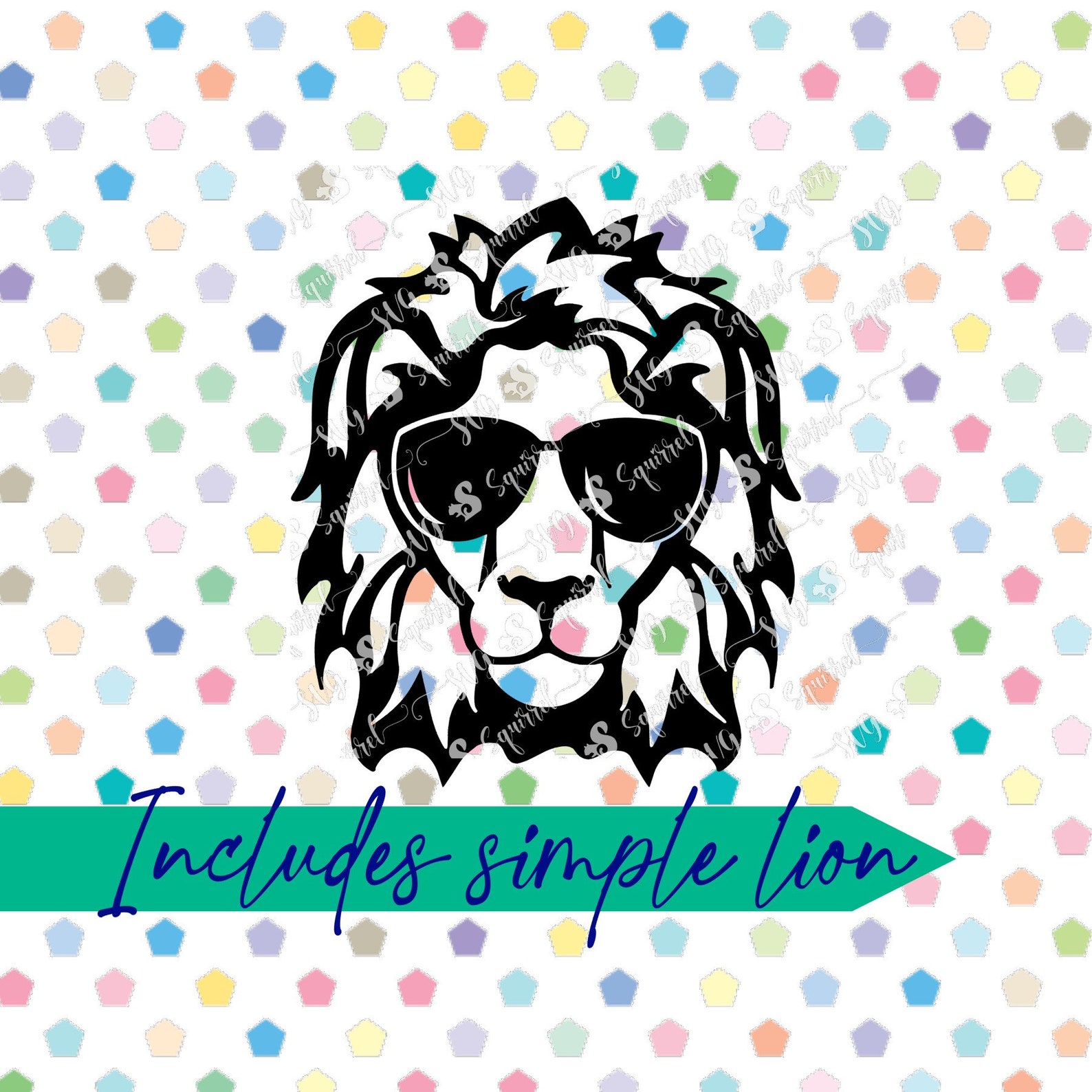Lion SVG - Birthday Lions - Wild One and Two Wild - Cool Lion SVG ...