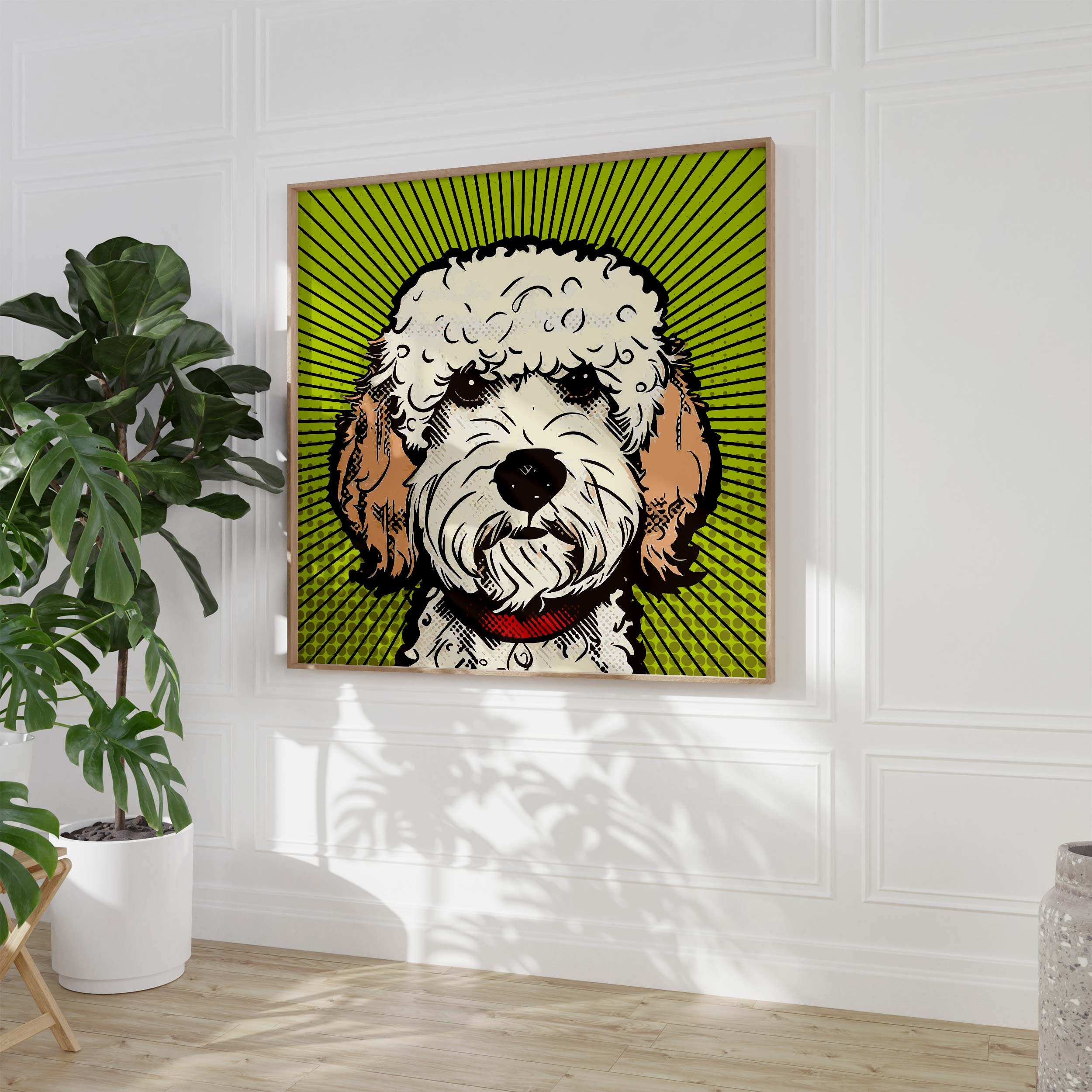 Cockapoo Pop Art Print, Pet Dog Wall Art, Downloadable Prints, Pop Art ...