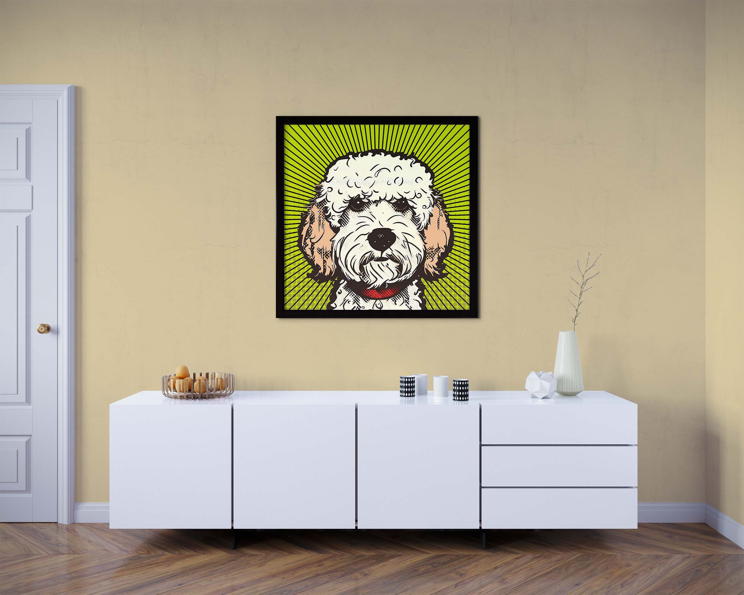 Cockapoo Pop Art Print, Pet Dog Wall Art, Downloadable Prints, Pop Art ...