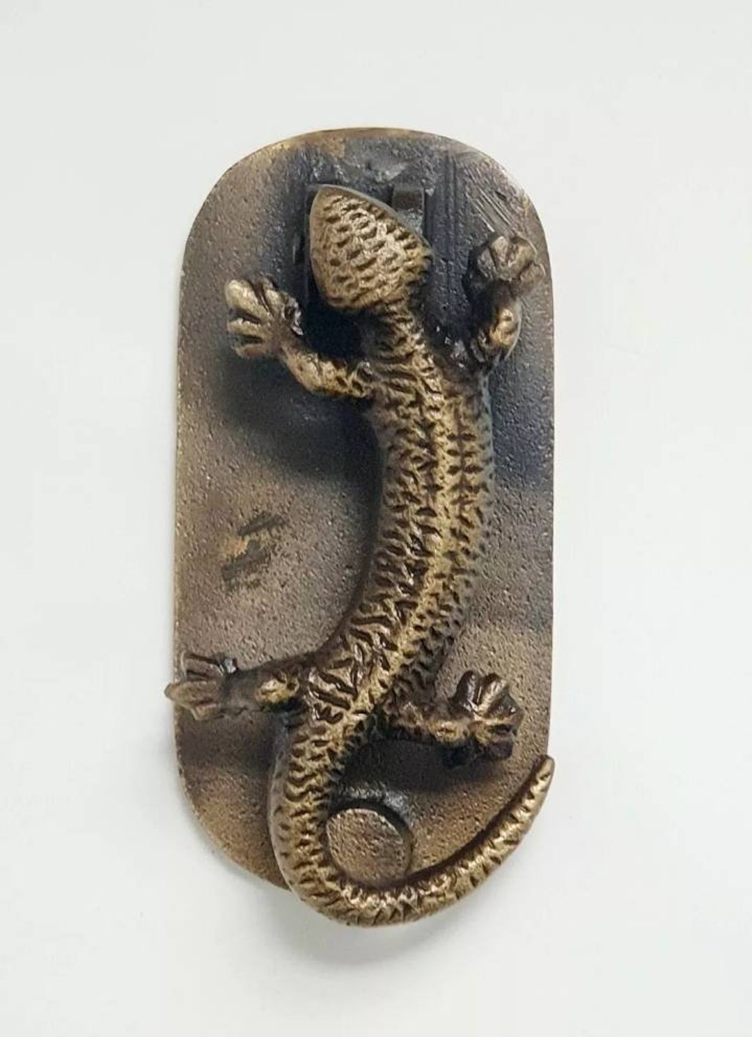 Lizard Door Knocker Antique Brass Front Door Premium Iron - Etsy UK