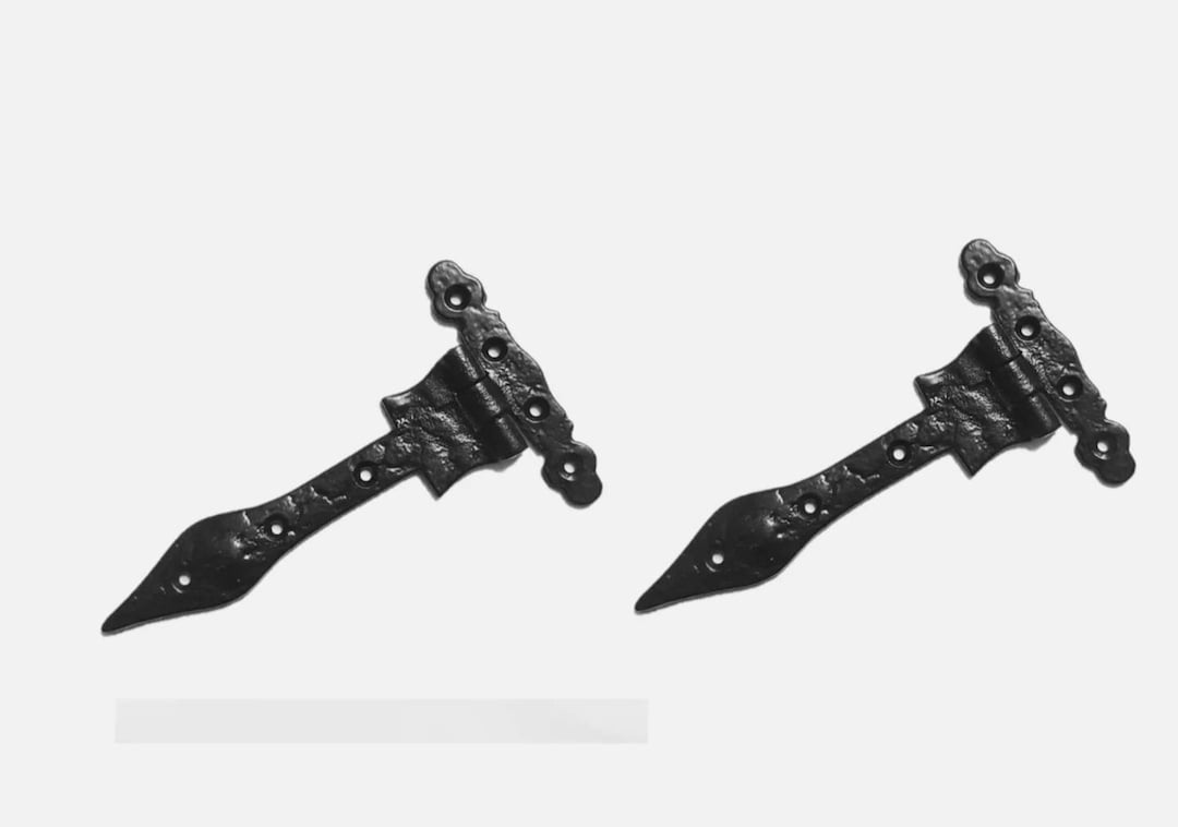 Spear Head Ornate Black Antique Hinge 150mm Pair Iron - Etsy