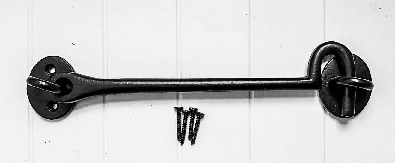 Cabin Hook and Eye Antique Black 200mm Cast Iron Antique - Etsy