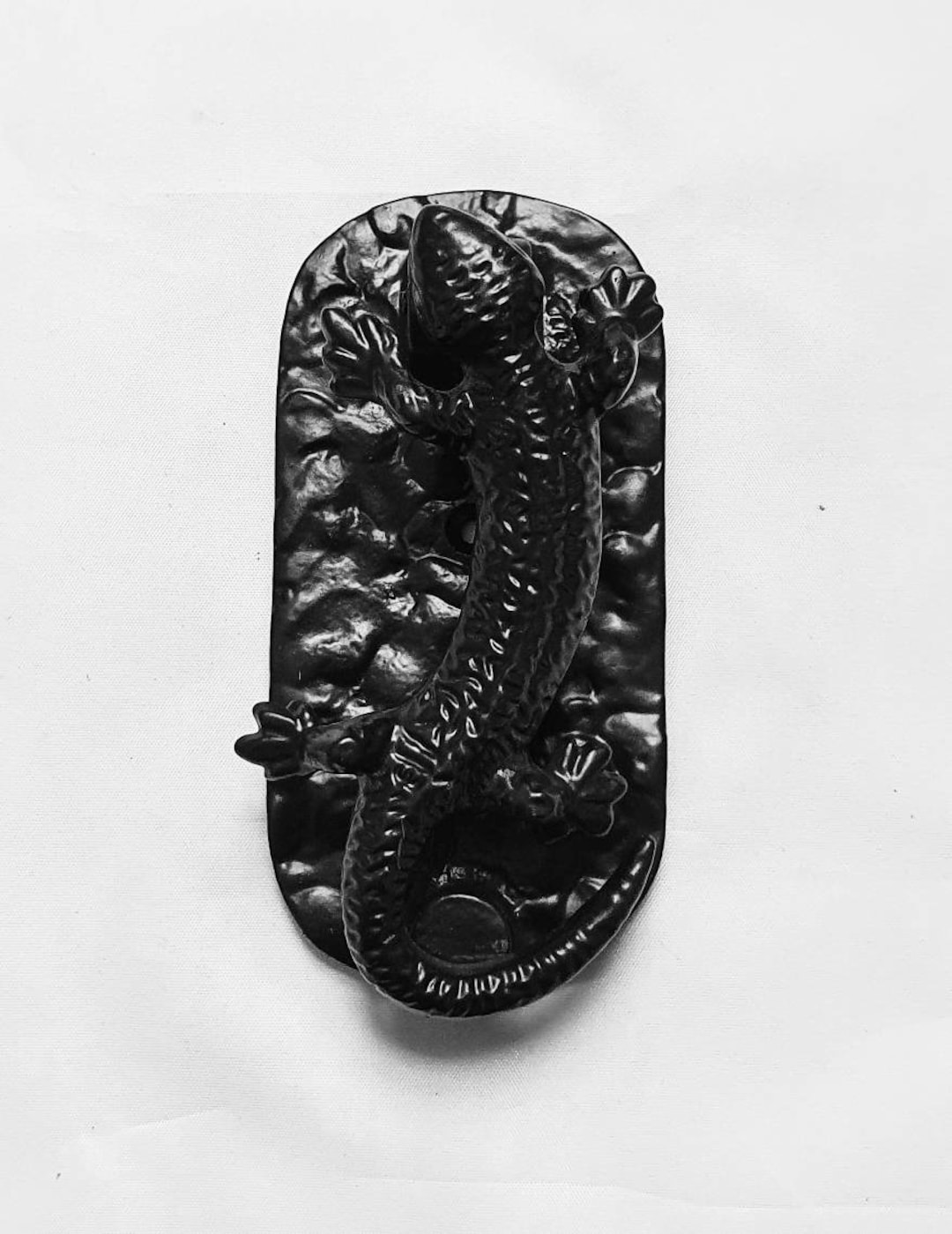 Lizard Gecko Door Knocker Antique Black Front Door Premium Iron - Etsy