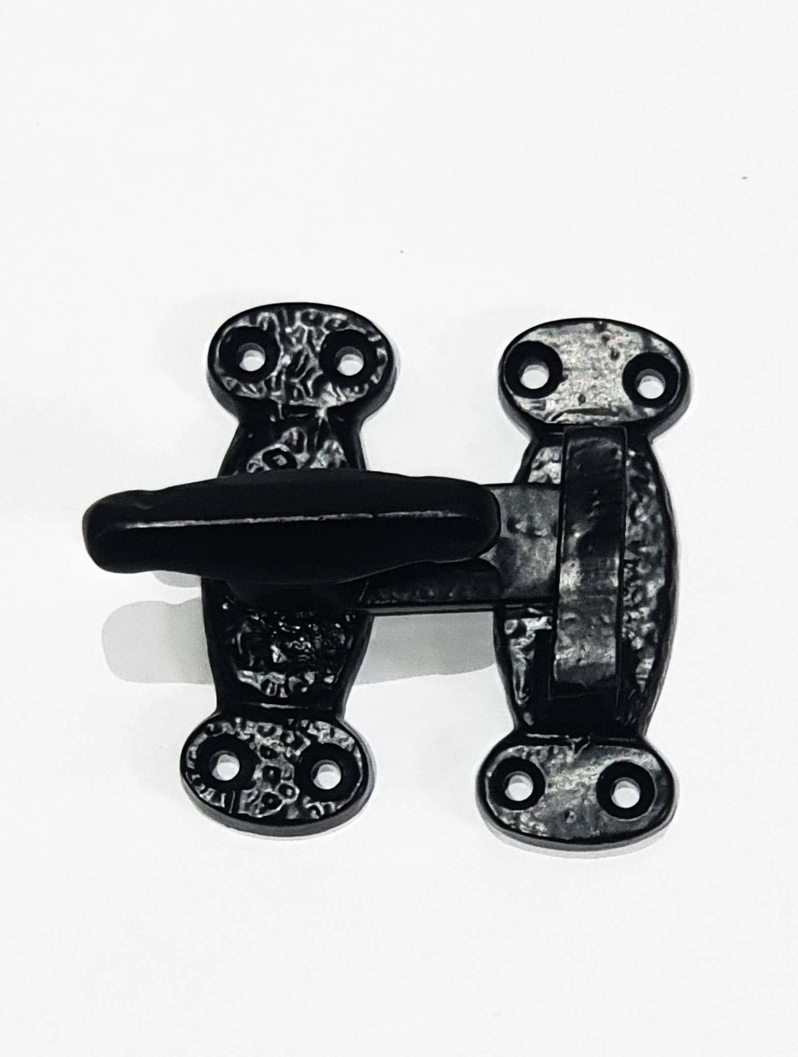 Cabinet Cupboard T Catch Fastener Drawer Turn Lock Antique Black Iron ...