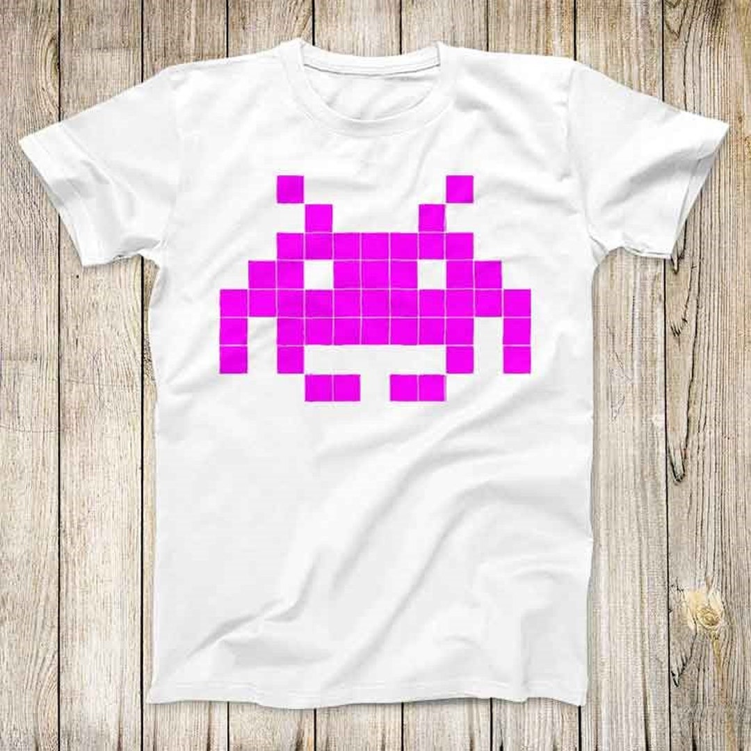 Space Invaders Vintage Tee Super Hero Cool Arcade Game Best Gift ...
