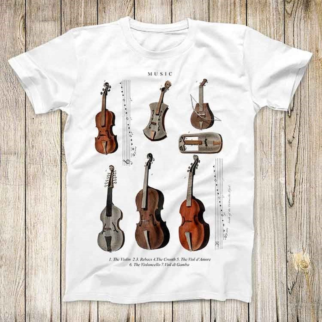 Antique 1930s Classic Vintage Instruments Music Vinyl Top Tee Best Cute ...
