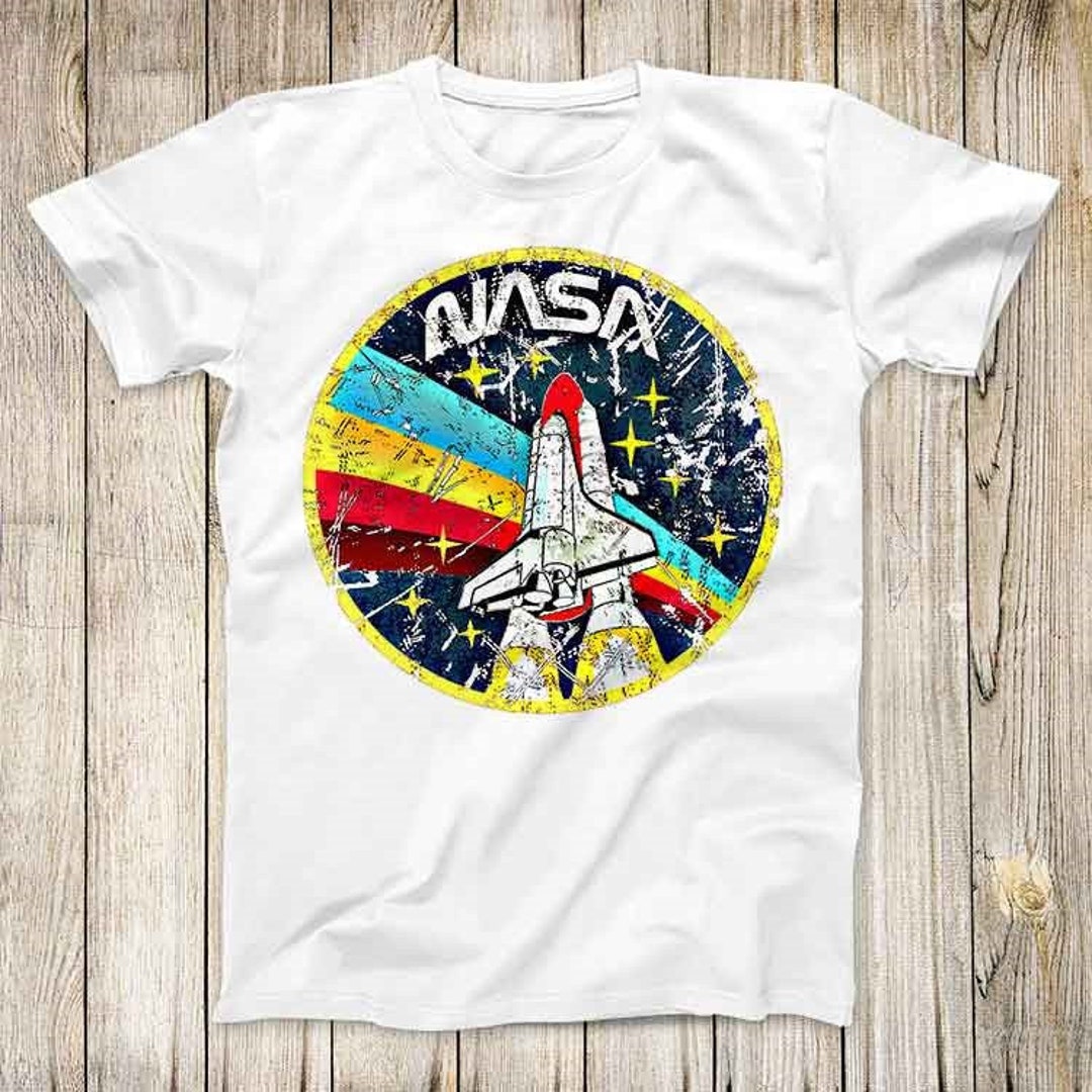 Vintage Nasa Logo Tee Space Agency Top Super Cool Star Universe Fashion ...