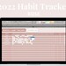 Rose Pink Annual Budget Excel Spreadsheet Google Sheet Digital File - Etsy